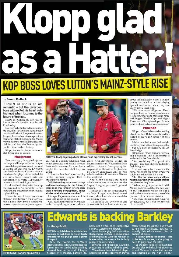 Klopp glad as a Hatter! - PressReader