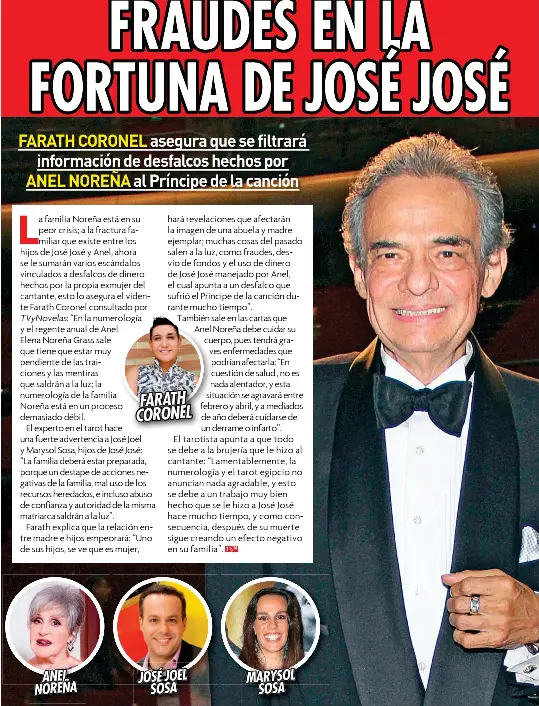 FRAUDES EN LA FORTUNA DE JOSÉ JOSÉ - PressReader