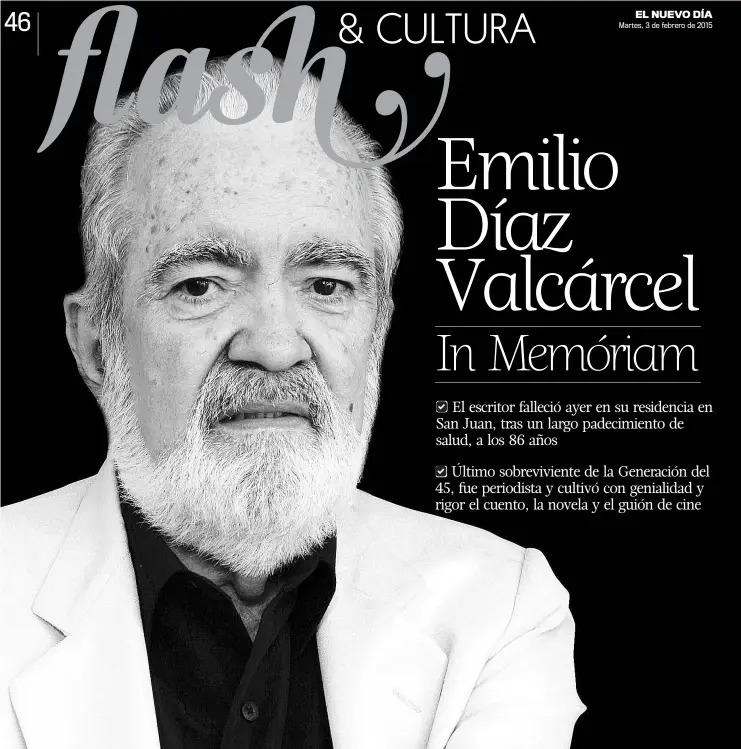 Muere el novelista Emilio Díaz Valcárcel - PressReader