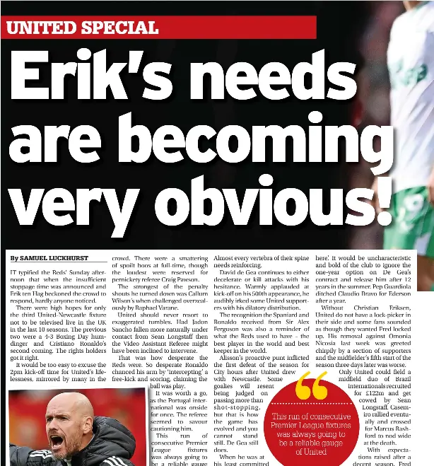 Erik’s needs are becoming very obvious! - PressReader