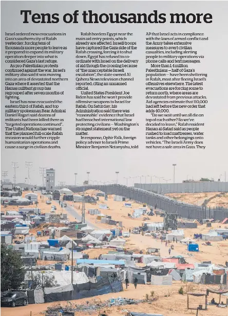 Tens of thousands more flee Rafah with few places left to go - PressReader