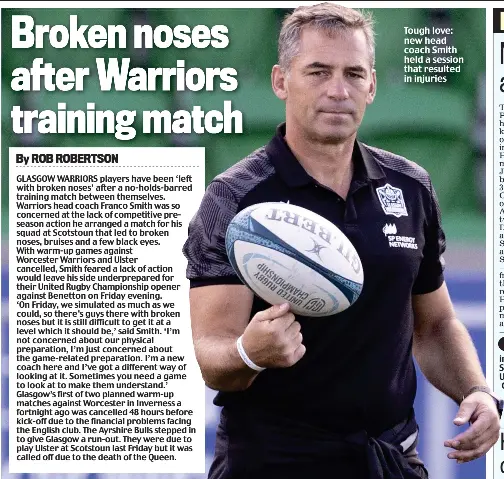 Broken noses after Warriors training match - PressReader