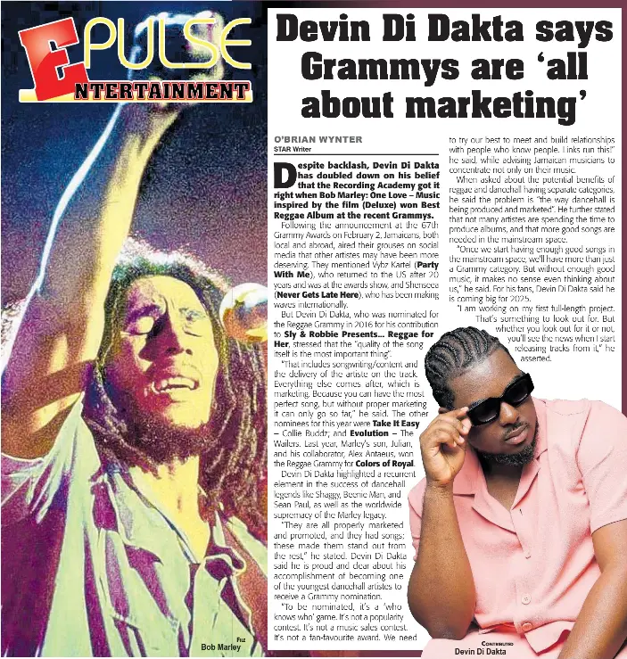 Devin Di Dakta says Grammys are ‘all about marketing’ - PressReader
