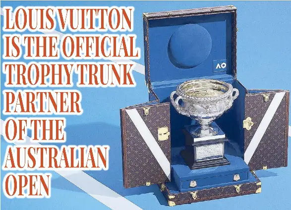 LOUIS VUITTON IS THE OFFICIAL TROPHY TRUNK PARTNER OF THE AUSTRALIAN ...