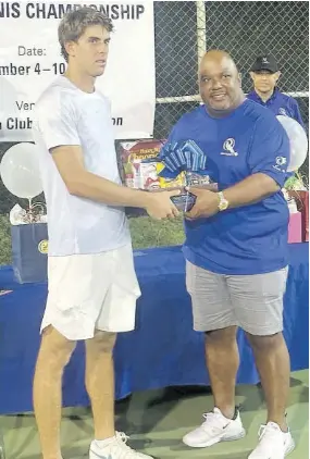 Bicknell tops Real Equity Tennis Men’s Championsh­ip - PressReader