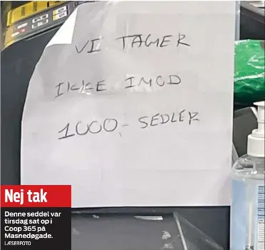 AFVISER 1000-KRONESEDLE­R - PressReader