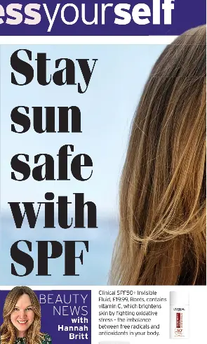 Stay sun safe with SPF - PressReader