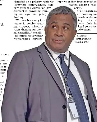 Solicitor-General Calls for Stronger Coordinati­on - PressReader