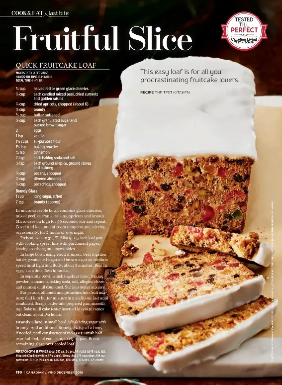 Quick Fruitcake Loaf - PressReader