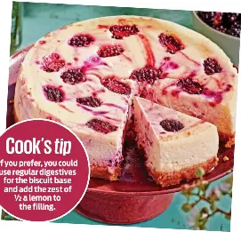 BAKED BLACKBERRY CHEESECAKE - PressReader