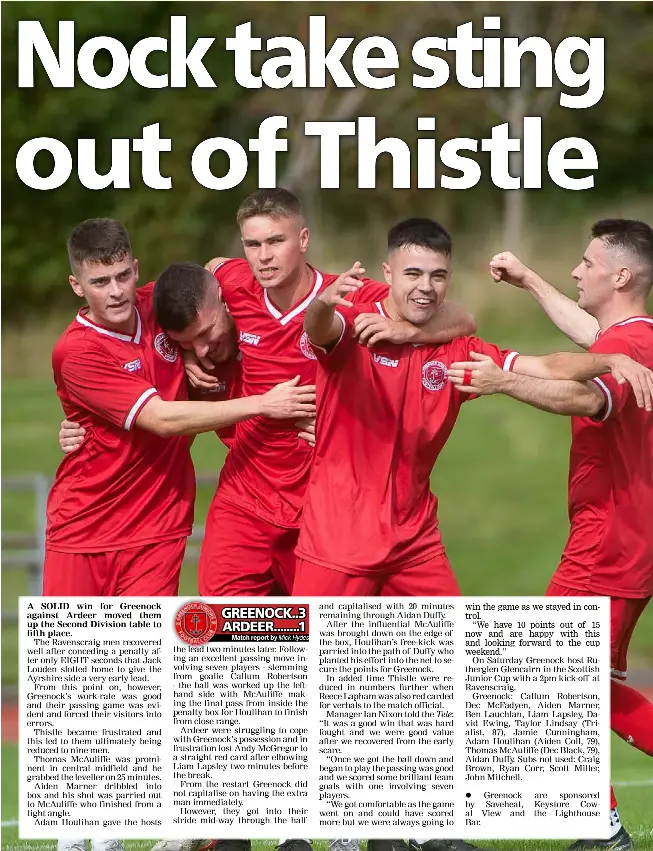 Nock take sting out of Thistle - PressReader