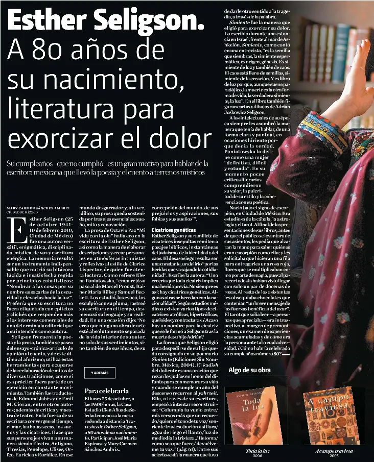 Esther Seligson. A 80 años de su nacimiento, literatura para exorcizar ...