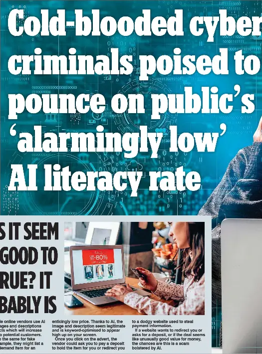Cold-blooded cyber criminals poised to pounce on public ’ s ‘alarmingly low’ AI literacy rate ...