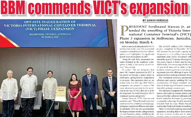 BBM commends VICT’s expansion - PressReader