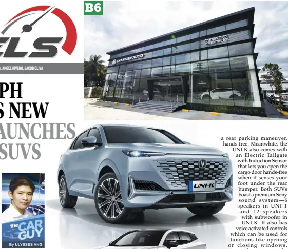 CHANGAN PH INAUGURATE­S NEW NATIONAL HQ; LAUNCHES UNI LINE OF SUVS - PressReader