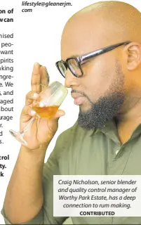 Worthy Park’s Senior Blender Craig Nicholson talks the science of rum ...