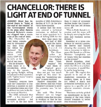 CHANCELLOR: THERE IS LIGHT AT END OF TUNNEL - PressReader