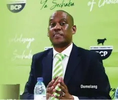 BCP shuts door on coalition with other parties - PressReader