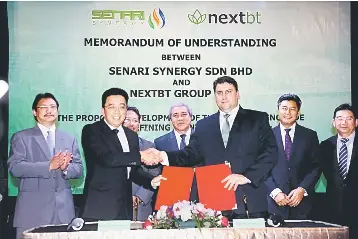 Senari Synergy signs MoU with NextBT for first Green Crude refinery in ...