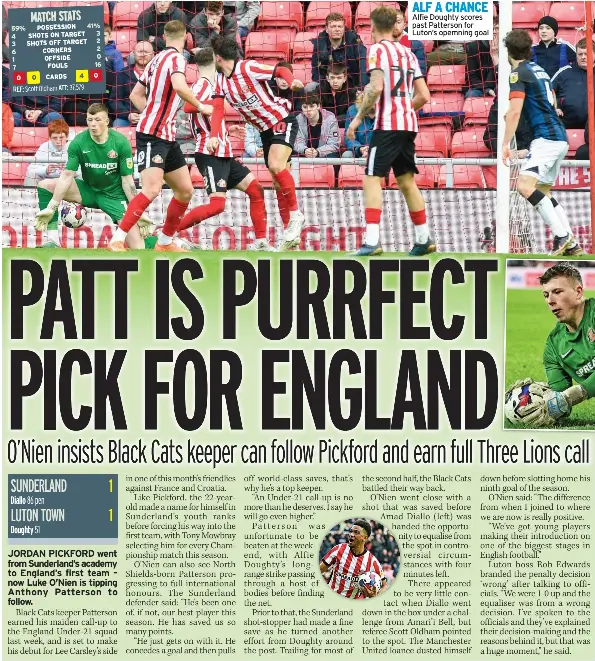 PATT IS PURRFECT PICK FOR ENGLAND - PressReader