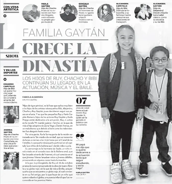 CRECE DINASTÍA GAYTÁN - PressReader