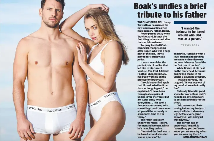 Boak’s undies a brief tribute to his father - PressReader