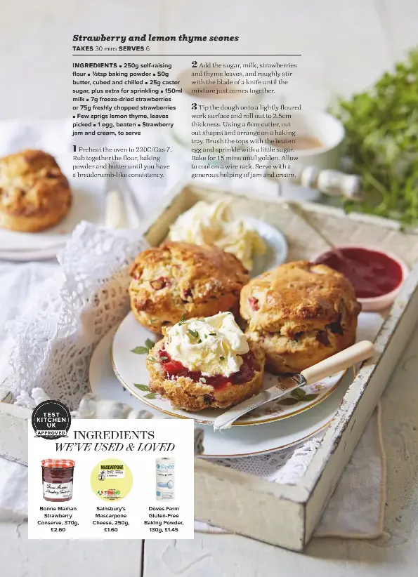 Strawberry and lemon thyme scones - PressReader