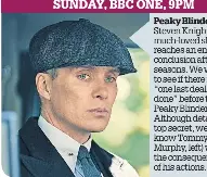 SUNDAY, BBC ONE, 9PM Peaky Blinders - PressReader