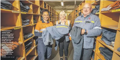 Unwanted smelter work uniforms to be recycled - PressReader
