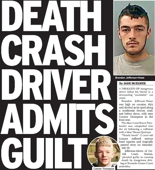 DEATH CRASH DRIVER ADMITS GUILT - PressReader