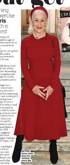Will Helen Mirren’s workout get me fit? - PressReader