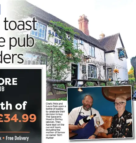 Champagne toast as chefs save pub from last orders - PressReader