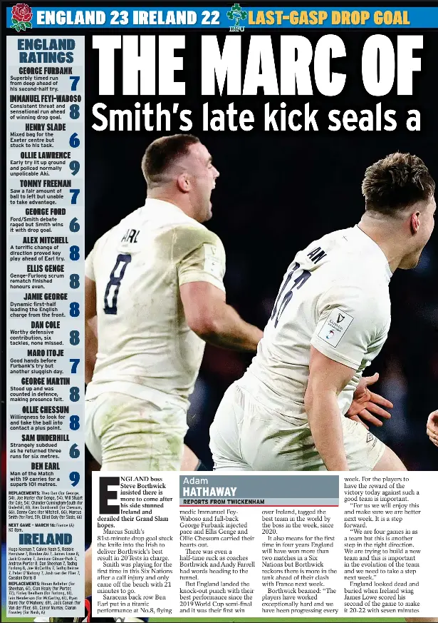 THE MARC OF Smith’s late kick seals a A REAL HERO - PressReader