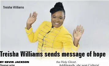 Treisha Williams sends message of hope - PressReader