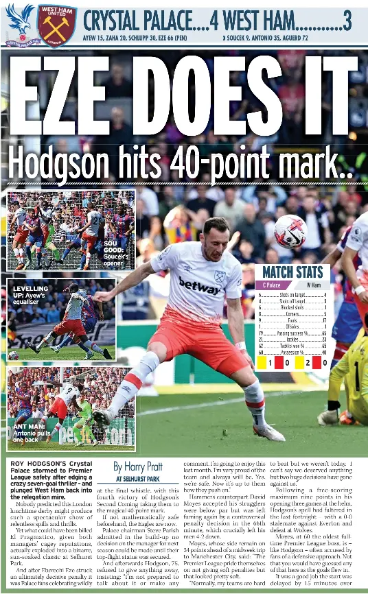 EZE DOES IT Hodgson hits 40-point mark.. - PressReader