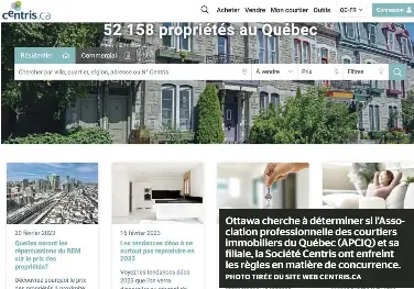 Le site Centris sous la loupe du fédéral - PressReader