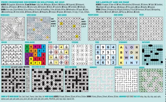 LAST WEEK’S SOLUTIONS - PressReader