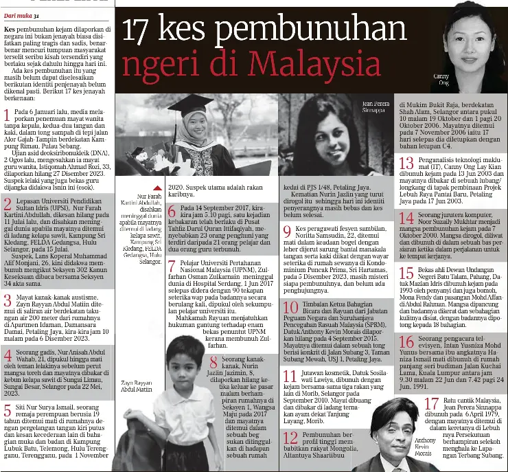 17 kes pembunuhan ngeri di Malaysia - PressReader