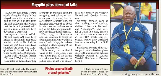 Mngqithi plays down exit talks - PressReader