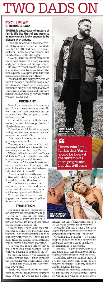 TWO DADS ON DELIGHT AT STARTING A FAMILY If you’re trans and want kids naturally, just do it ...