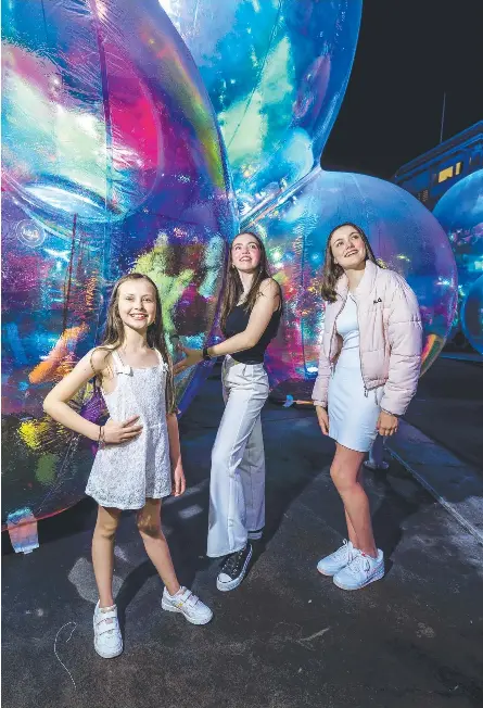 GIANT BUBBLES LIGHT UP THE HARBOUR - PressReader