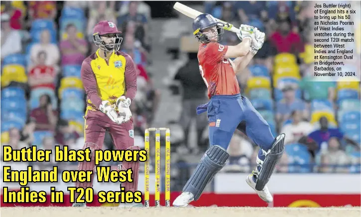 Buttler blast powers England over West Indies in T20 series - PressReader