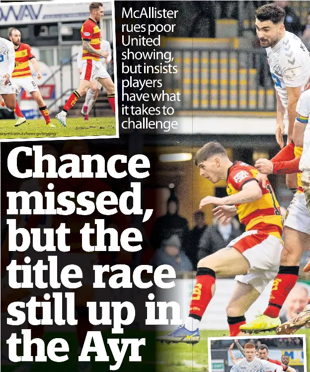 Chance missed, but the title race still up in the Ayr - PressReader