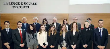 Ecco i rinforzi: giurano nove nuovi magistrati - PressReader