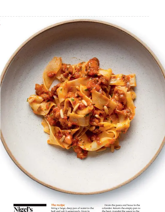 Nigel’s midweek dinner - PressReader