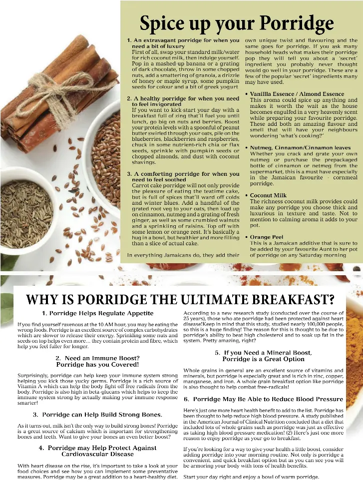 Spice up your Porridge - PressReader