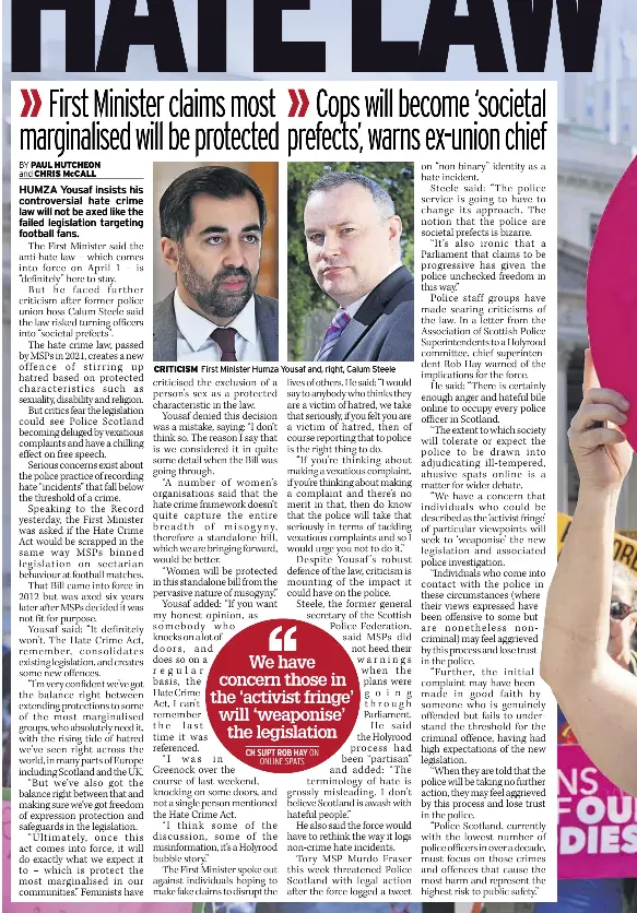 HATE LAW HERE TO STAY - PressReader