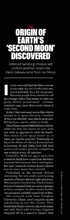 ORIGIN OF EARTH’S ‘SECOND MOON’ DISCOVERED - PressReader
