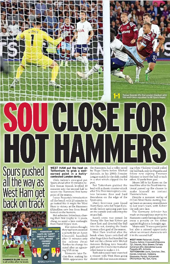 SOU CLOSE FOR HOT HAMMERS - PressReader