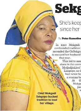 Sekgopo busts stereotype - PressReader